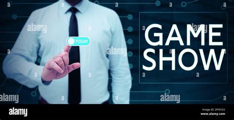 Inspiration Showing Sign Game Show Business Idea Program In Television Or Radio With Players
