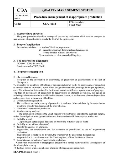6 Non Conformance Control Pdf Business Business And Finance