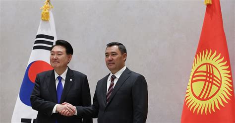 윤 에너지·공급망 파트너십 구축키르기스 상호 협력 심화