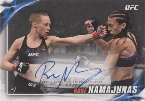2019 Topps Ufc Knockout Autographs Rose Namajunas Ka Rn 75 Au For