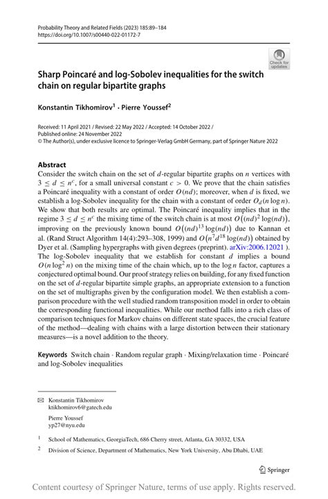Sharp Poincaré And Log Sobolev Inequalities For The Switch Chain On