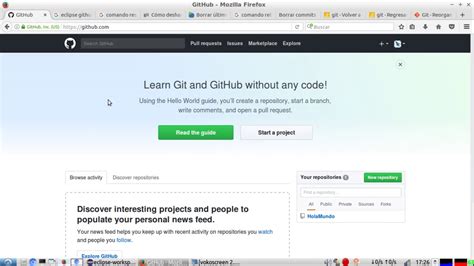 14 14 control de versiones con github en eclipse reset commit youtube