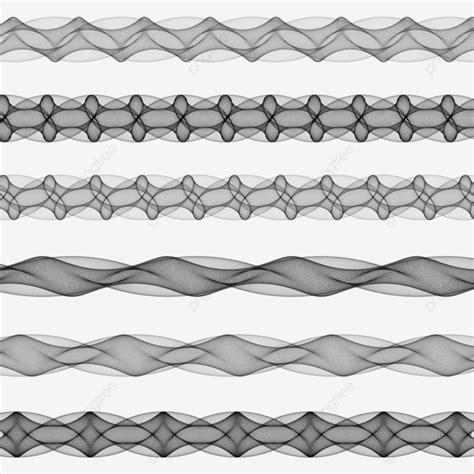 Fractal Page Text Divider Line Set Line Divider Brochure Frame Vector Line Divider Brochure