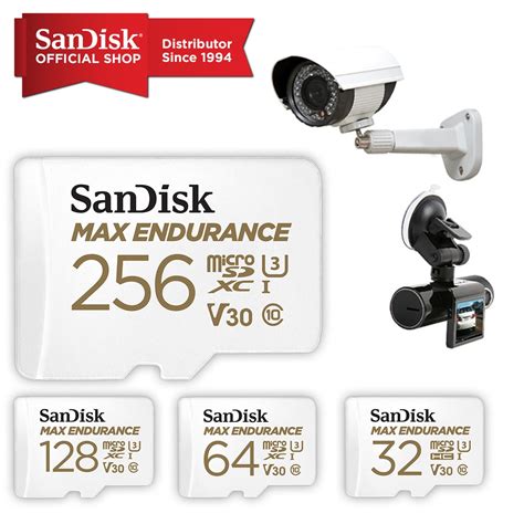 SanDisk Max Endurance Video Monitoring MicroSDXC Cards Shopee Singapore