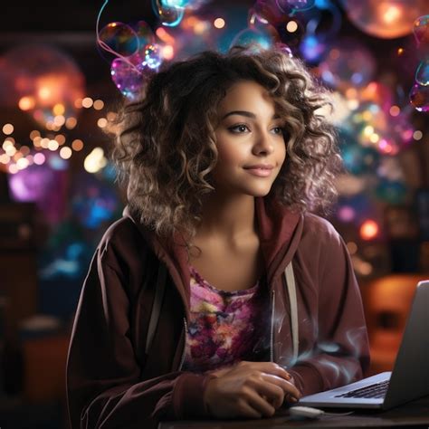 Premium Ai Image Mature Stylish Woman Designer Working On Computer In It Office Or Home Ai