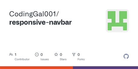 Github Codinggal001responsive Navbar