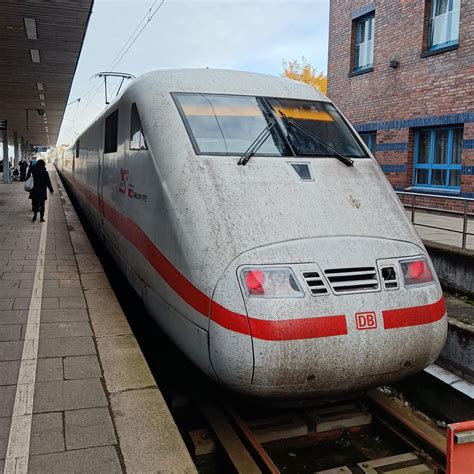 Db Ice 1 Unit 177 Rendsburg With Special Stickers Commemorating 25 Years Of Ice Services To