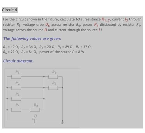 Solved For The Circuit Shown In The Figure Calculate Total