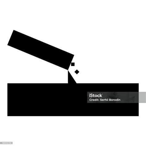 콘크리트는 주조 아이콘 블랙 컬러 벡터 일러스트 레이 션 이미지 플랫 스타일을 붓습니다 건물의 층에 대한 스톡 벡터 아트 및