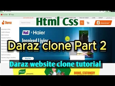 Daraz Clone Tutorial With HTML CSS JS Part YouTube