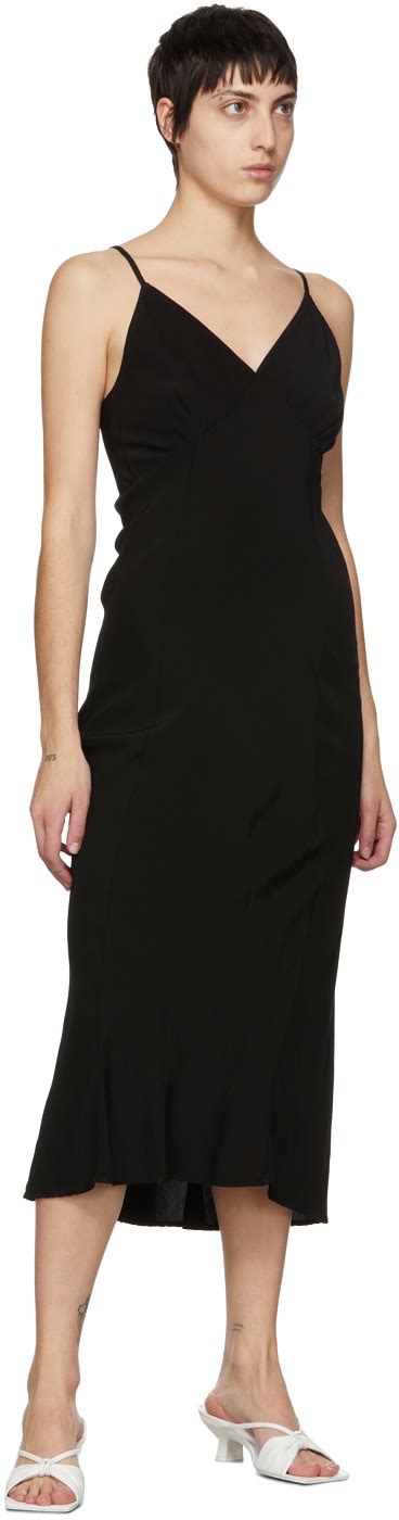 Lacausa Lacausa Black Freya Slip Dress Editorialist