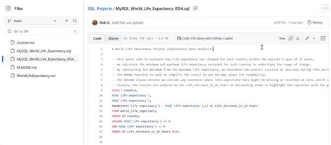 rok golez on linkedin dataanalytics eda github mysql