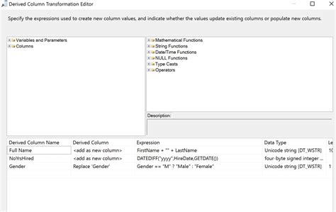 Sql Server Unable To See Derived Column Output In Output Tabs Of