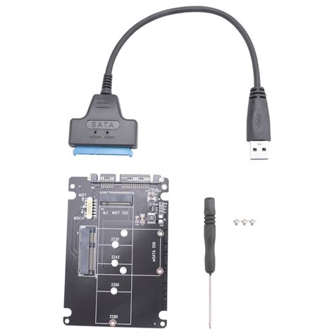Qilidiba M NGFF MSATA To USB Adapter Converter Reader Card With SATA Cable Portable Flash