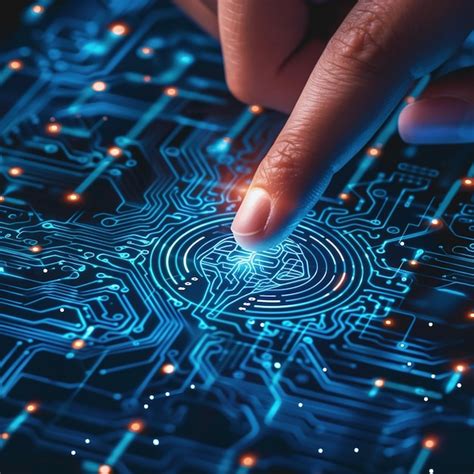 Premium Photo Authentication Login Or Cybersecurity Fingerprint And