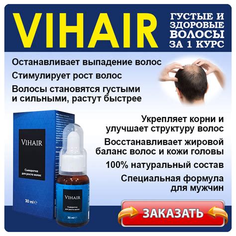 VIHAIR для роста волос. ЦЕНА сыворотки, отзывы, где купить в России?