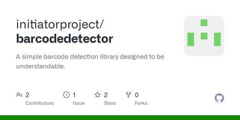 Github Initiatorprojectbarcodedetector A Simple Barcode Detection Library Designed To Be