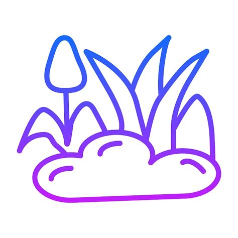 Premium Vector Grass Icon