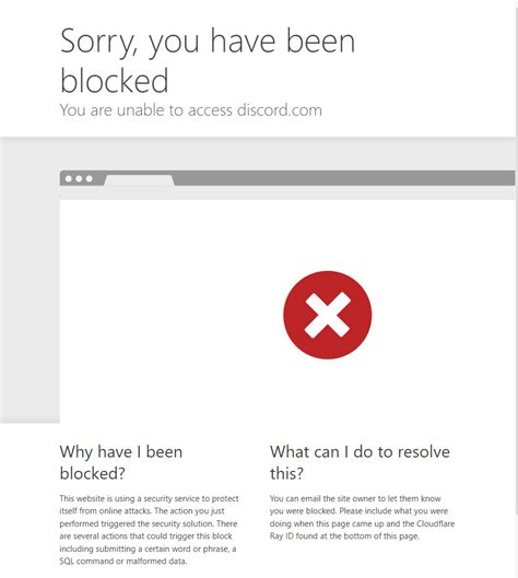 Sorry Youve Been Blocked Rdiscordapp