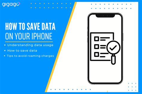 how to save data on your iphone