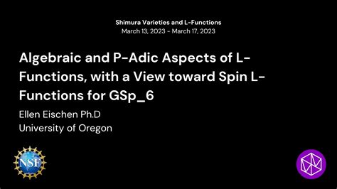 Algebraic And P Adic Aspects Of L Functions With A View Toward Spin L