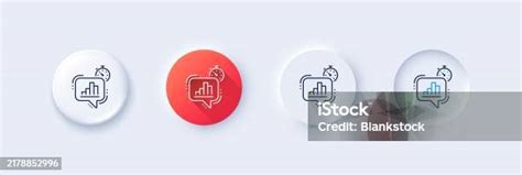 다이어그램 차트 선 아이콘입니다 통계 타이머 기호입니다 선 아이콘 벡터 3차원 형태에 대한 스톡 벡터 아트 및 기타 이미지 3차원 형태 감소 검색 Istock