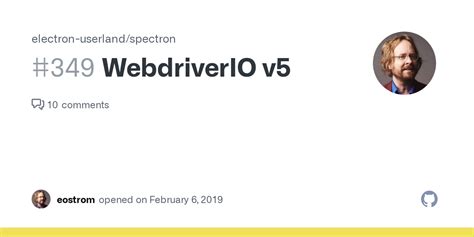 Webdriverio V5 · Issue 349 · Electron Userlandspectron · Github