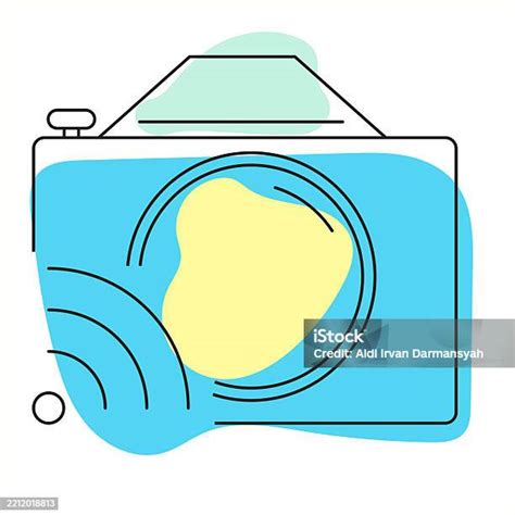 파스텔 카메라 일러스트레이션 시각적 스토리텔링을 위한 미니멀리스트 디자인 겉창에 대한 스톡 벡터 아트 및 기타 이미지 겉창 디자인 렌즈 안구 Istock