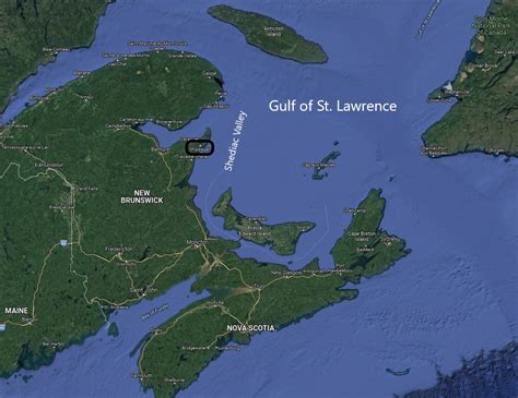 Gulf Of St Lawrence Map