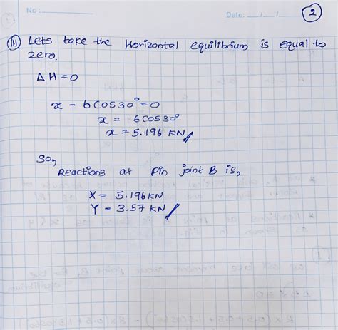 [solved] 4 Determine The Normal Reaction At The Roller A And Horizontal And Vertical