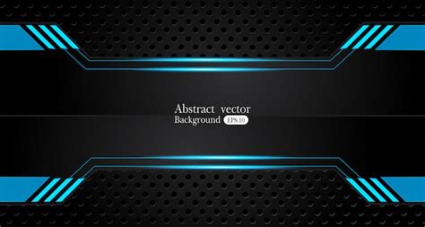 Premium Vector Metallic Blue Black Background