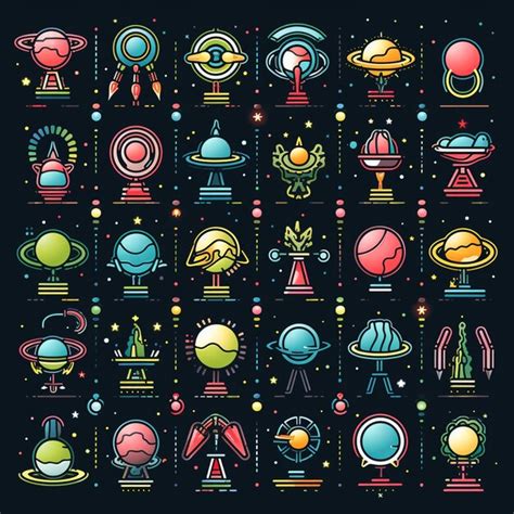 Premium Ai Image Science Icon Set