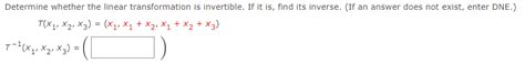 Solved Determine Whether The Linear Transformation Is Chegg