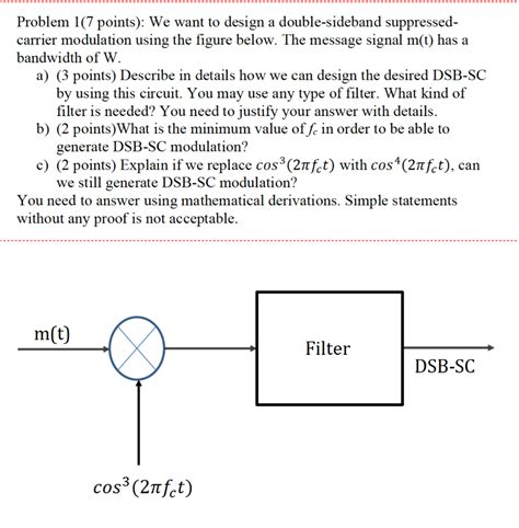 Solved Problem 17 Points We Want To Design A