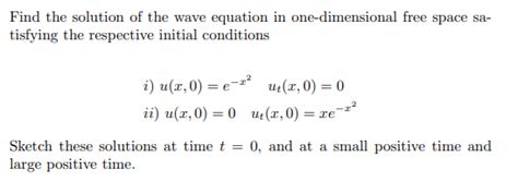 Solved Find The Solution Of The Wave Equation In Chegg