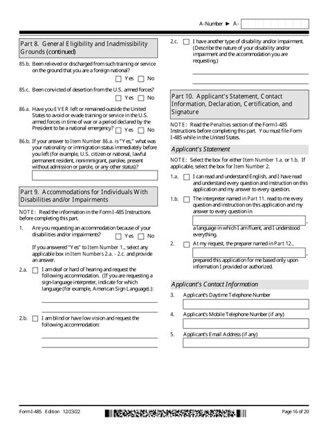 Uscis Form I 485 Download Fillable Pdf Or Fill Online Application To Register Permanent