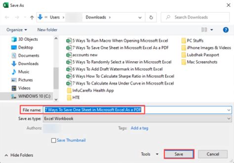 5 Ways To Save One Sheet As A PDF In Microsoft Excel How To Excel
