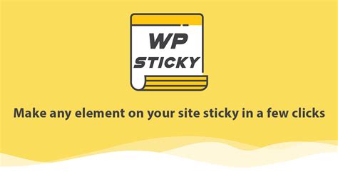Wp Sticky Make A Sticky Menu Header Or Any Other Wordpress Element