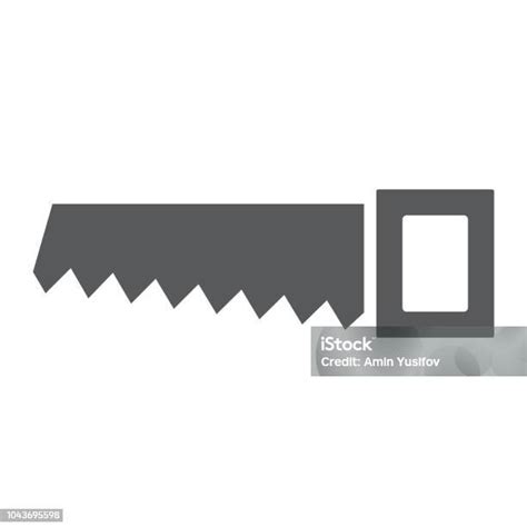 손 모양 아이콘 도구 및 수리 톱 서명 벡터 그래픽 솔리드 패턴 흰색 바탕에 보았다 10에 대한 스톡 벡터 아트 및 기타 이미지 Istock