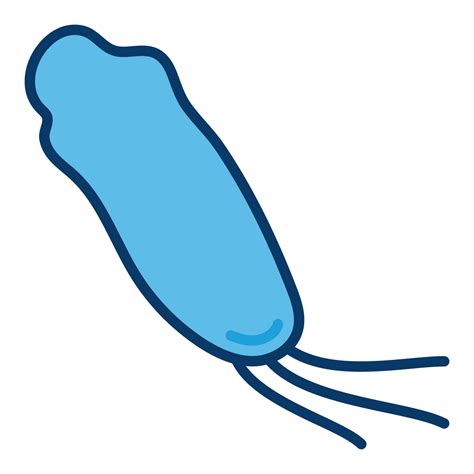 Spirillum Bacteria Vector Concept Minimal Blue Icon Or Symbol 28183045