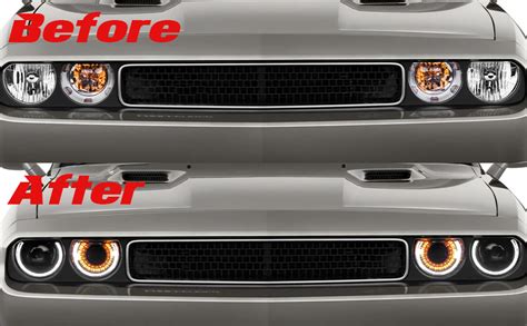 Vland Multi Color Headlights Assembly Fit For Dodge Challenger 2008