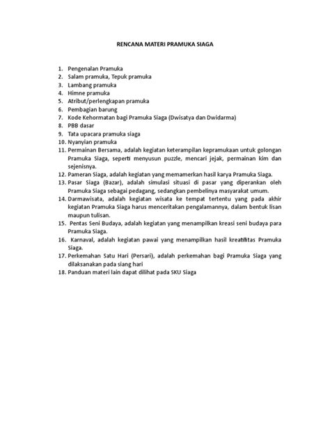 Program Pramuka Siaga Pdf