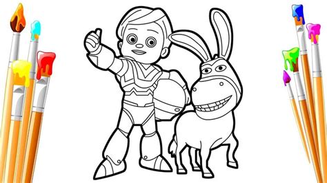 Vir The Robot Boy Coloring Pages Coloring Nation