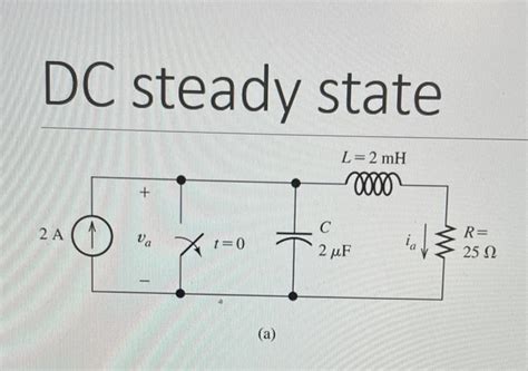 Solved DC Steady State Chegg Com