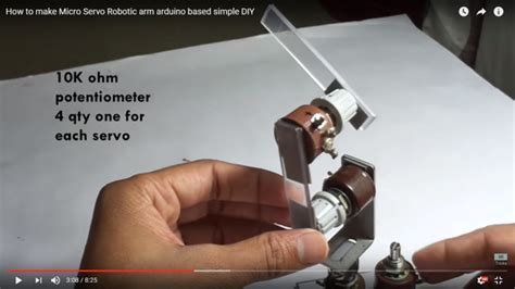Micro Servo Based Robotic Arm With Record And Play Function 5 Steps