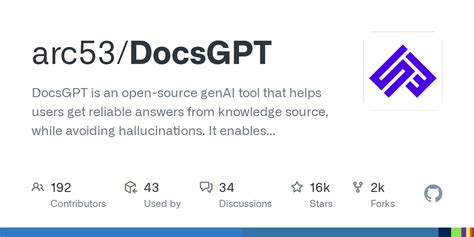 Github Arc53docsgpt Docsgpt Is An Open Source Genai Tool That Helps