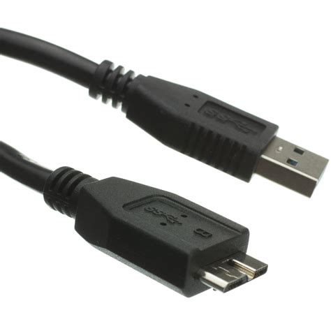 3ft Black Micro Usb 3 0 Cable Type A To Micro Type B