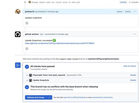 Mohammad Jeeshan On Linkedin I Have Added The Github Actions To Update The Snapshots In The