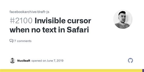 Invisible Cursor When No Text In Safari · Issue 2100 · Facebookarchive