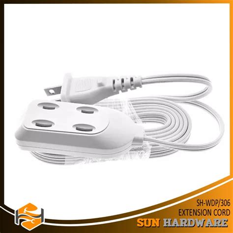Sun Hardware Omni Dual Portable Extension Cord Set 6 Meter Wire Wdp 306 W Lazada Ph